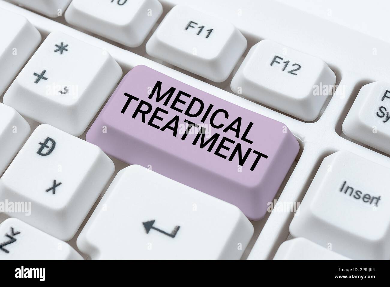 Handwriting text Medical TreatmentManagement and care of a patient to ...