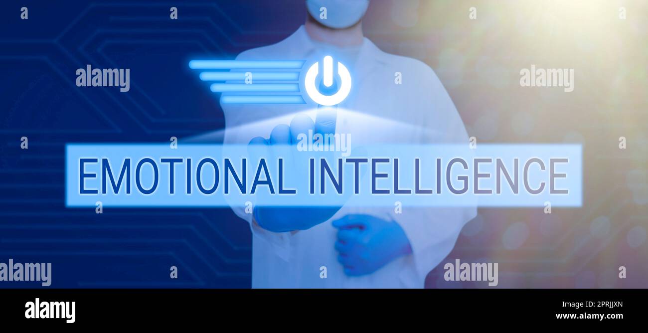 Conceptual caption Emotional Intelligence, Business showcase Self and ...