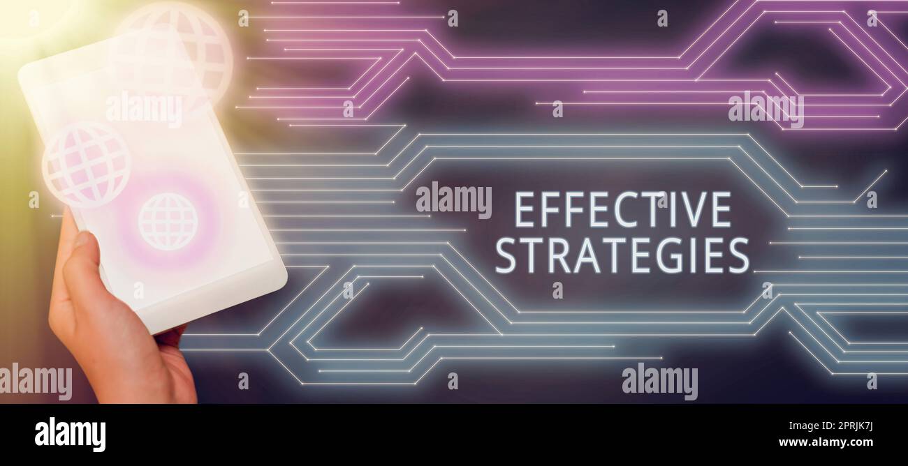 Writing displaying text Effective Strategies, Word Written on Sound ...