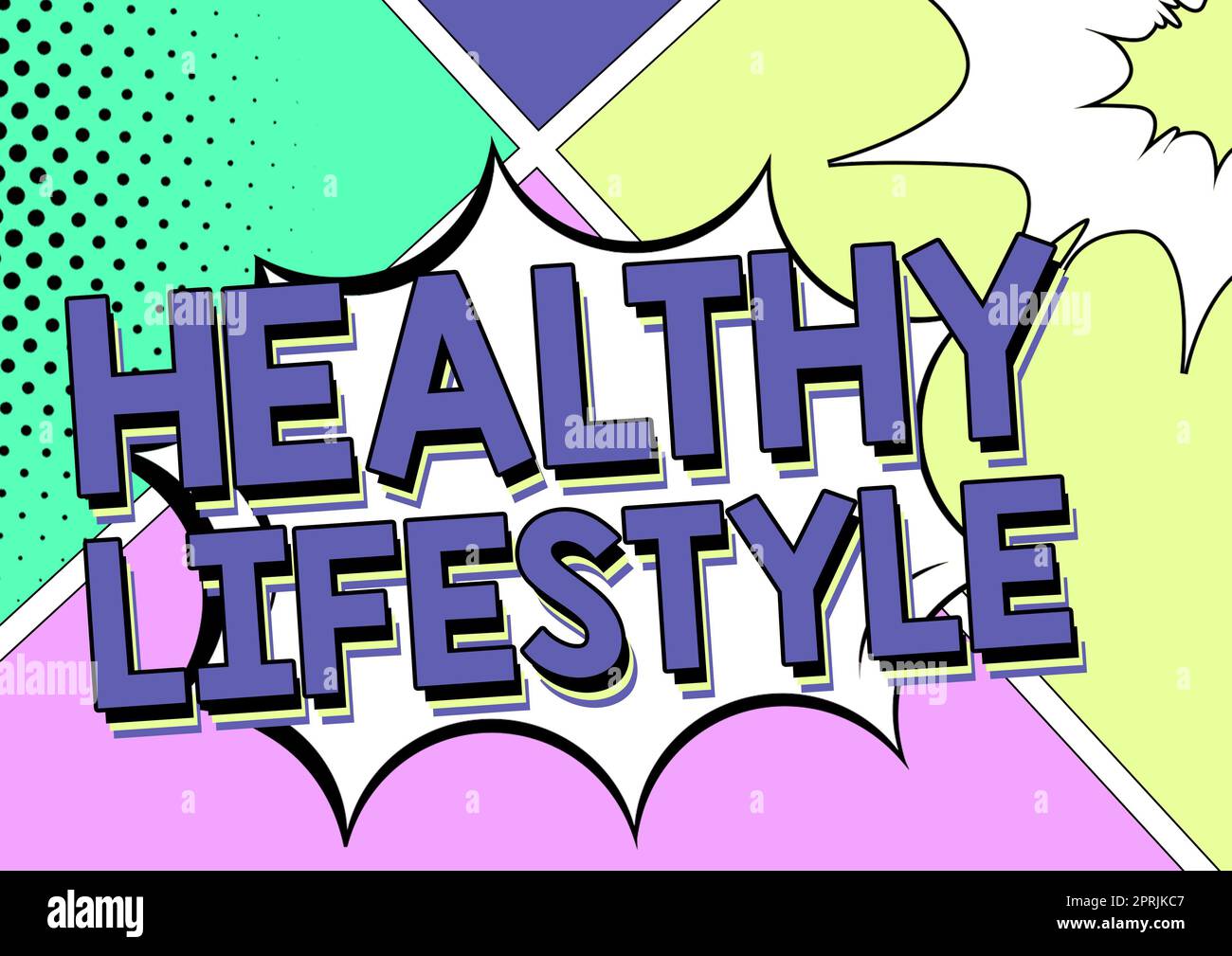 Text caption presenting Healthy LifestyleLive Healthy Engage in ...