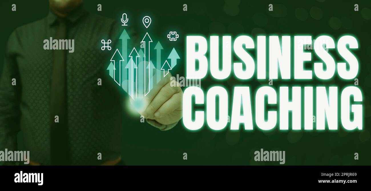 Conceptual display Business CoachingHelping employees become more active Consulting an expert ...
