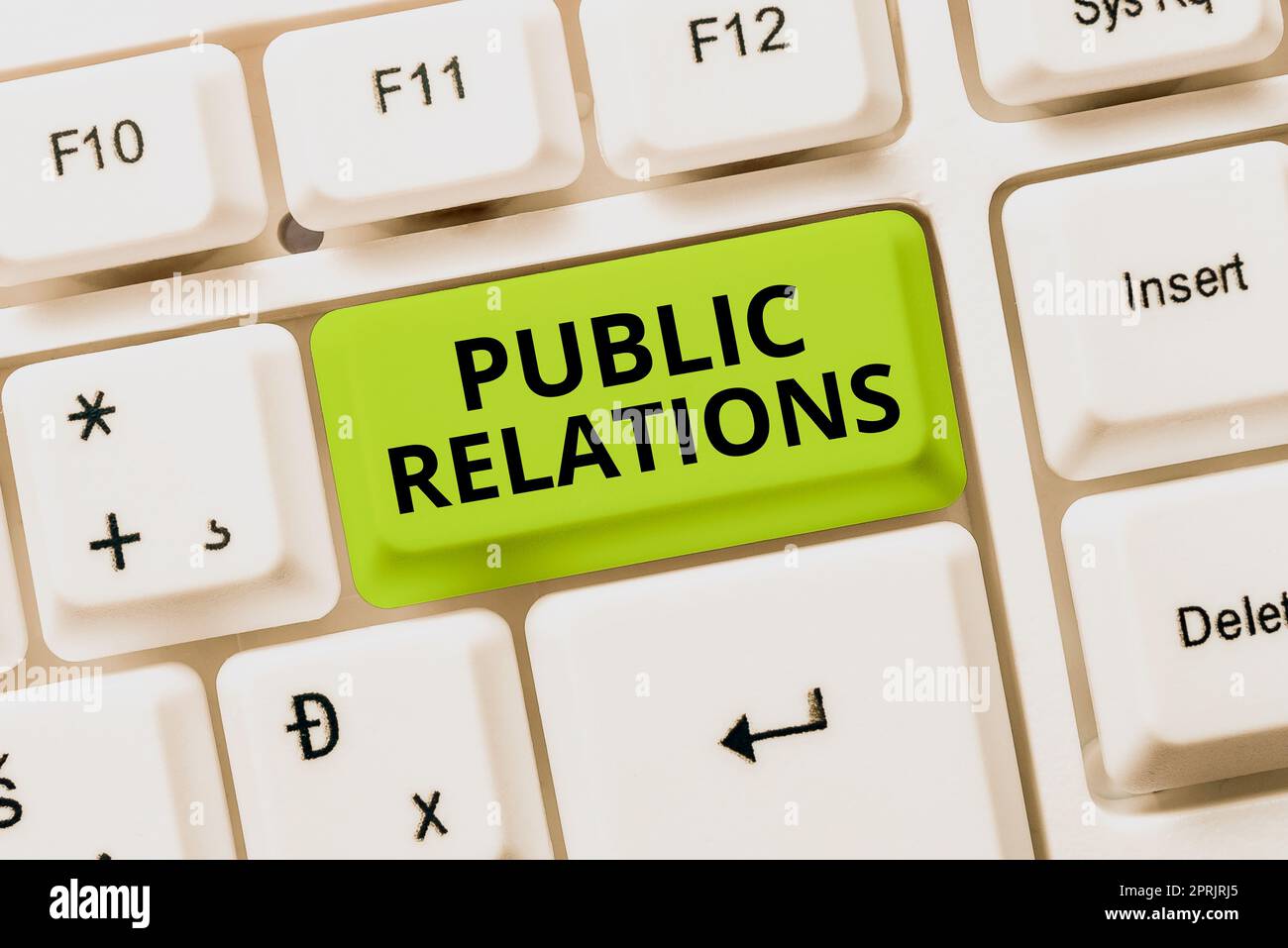 Text sign showing Public Relationspractice managing spread of ...