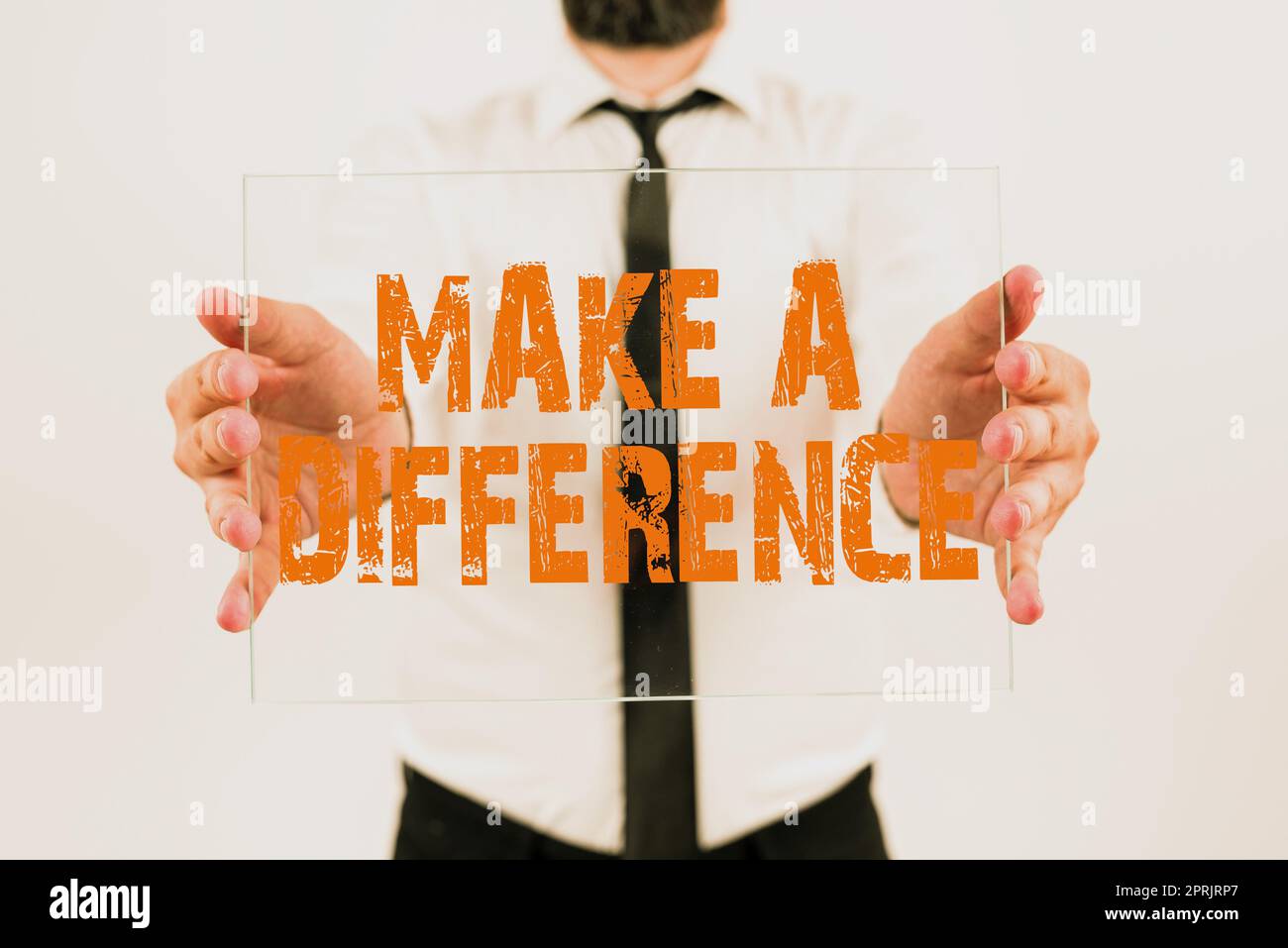 Writing displaying text Make A DifferenceMark an effect on a person or ...