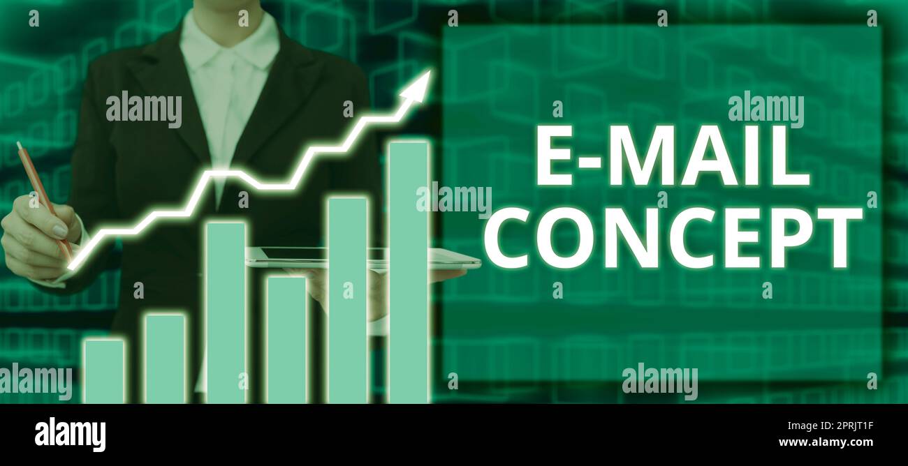 Text showing inspiration E Mail Concept, Business showcase sequence of ...