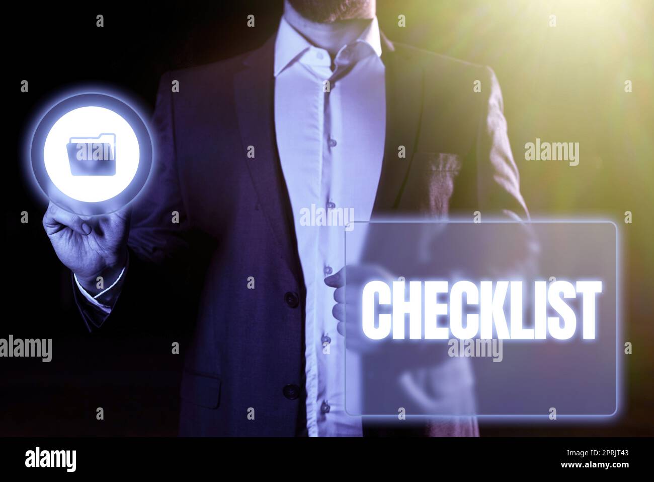 Hand writing sign Checklist, Word Written on List down of the detailed ...