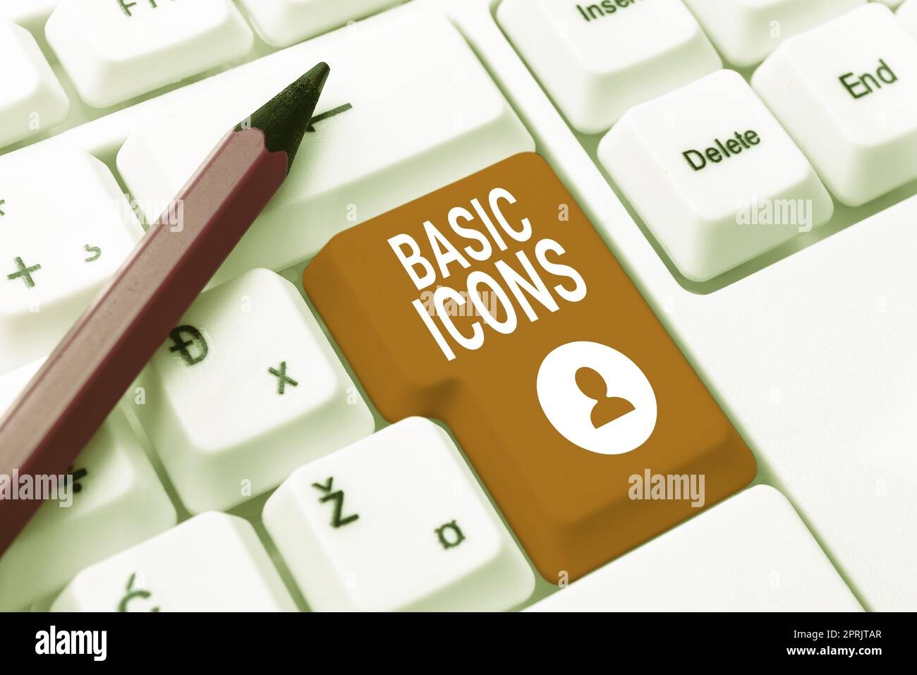 Conceptual caption Basic Icons, Word Written on pictogram or ideogram ...