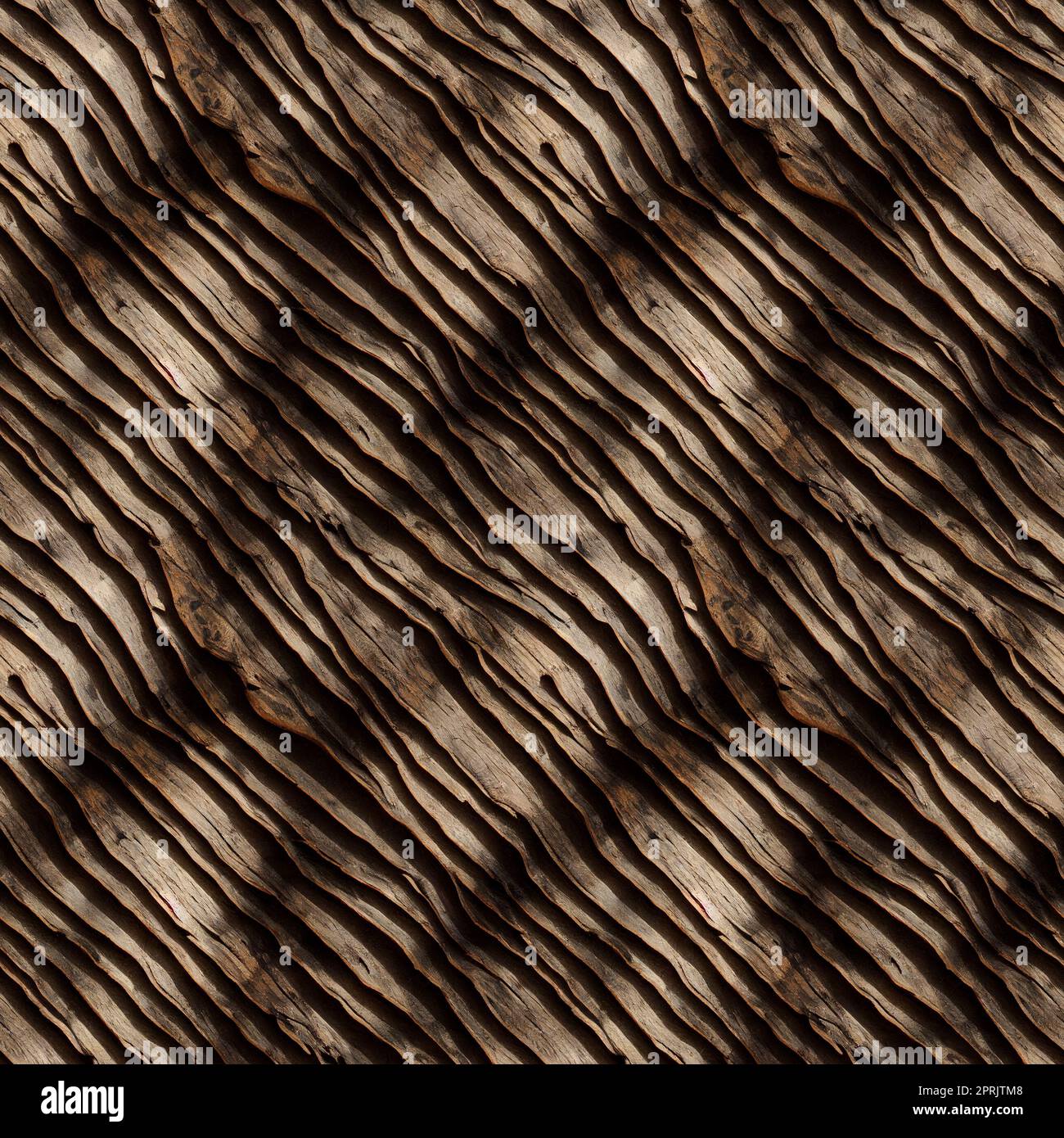 Seamless tree bark texture. Endless wooden background for web page. 3D ...