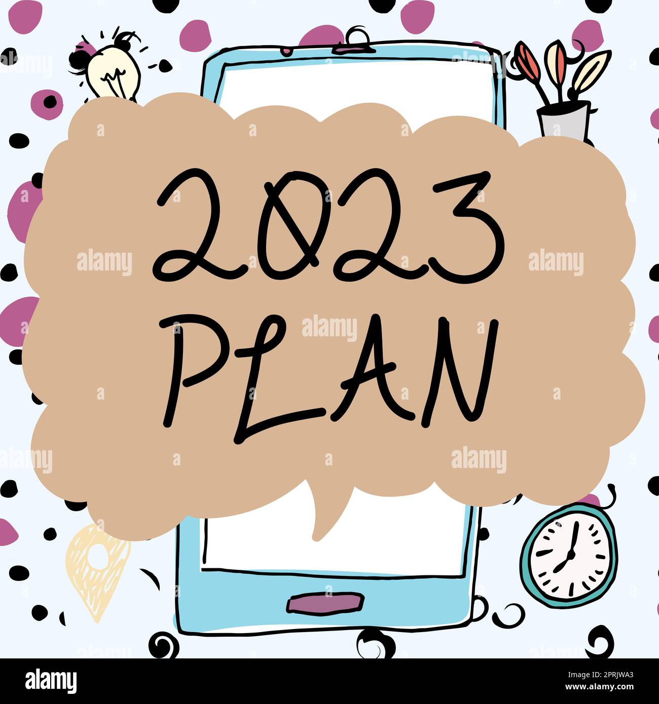 Hand writing sign 2023 Plan, Word Written on setting up your goals and ...