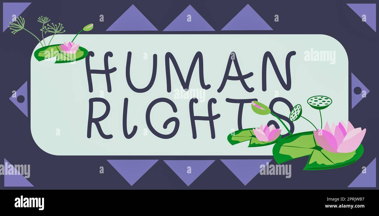 Conceptual display Human Rights, Conceptual photo Moral Principles ...