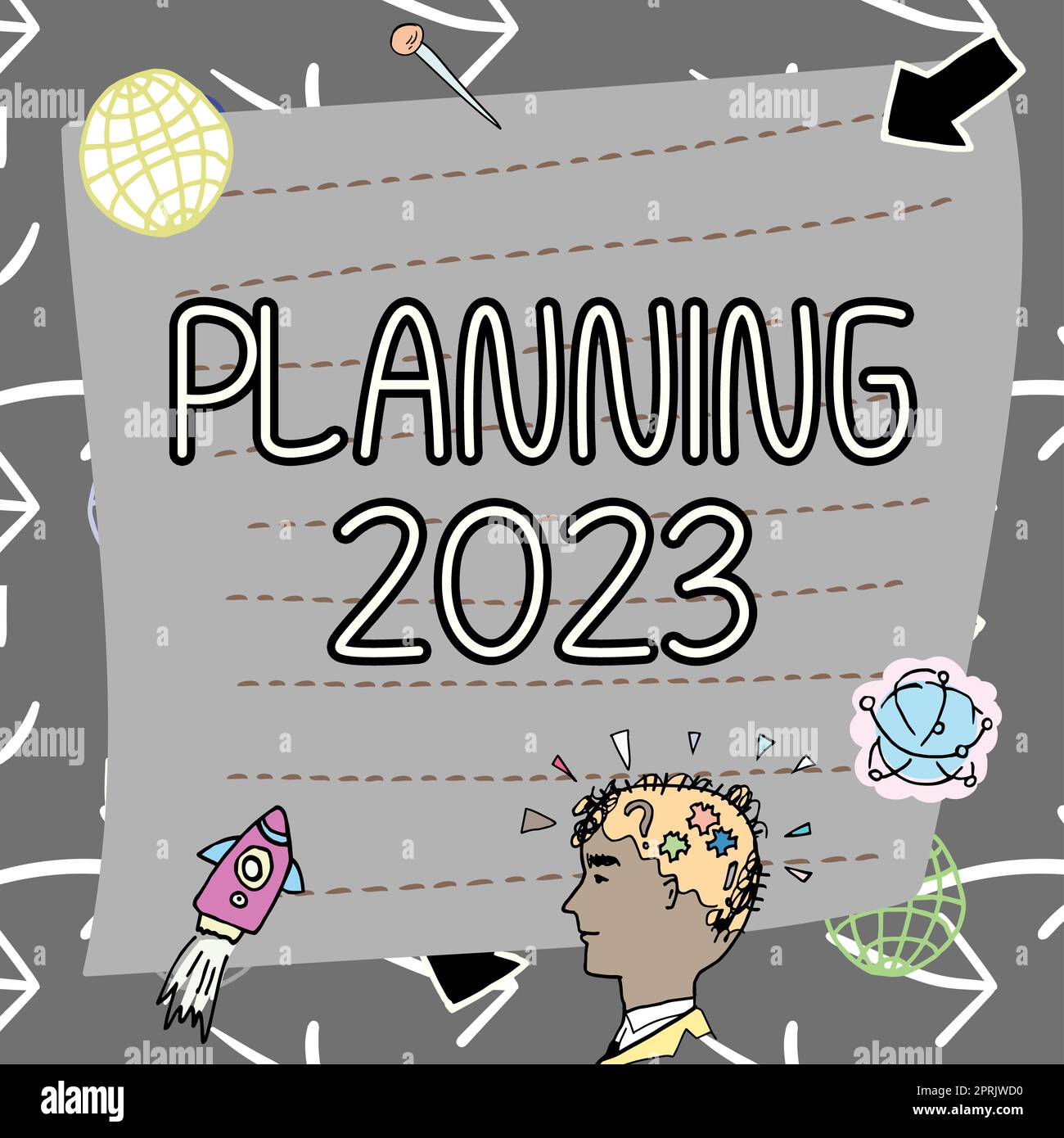 Sign displaying Planning 2023, Business approach Begin with end in the ...