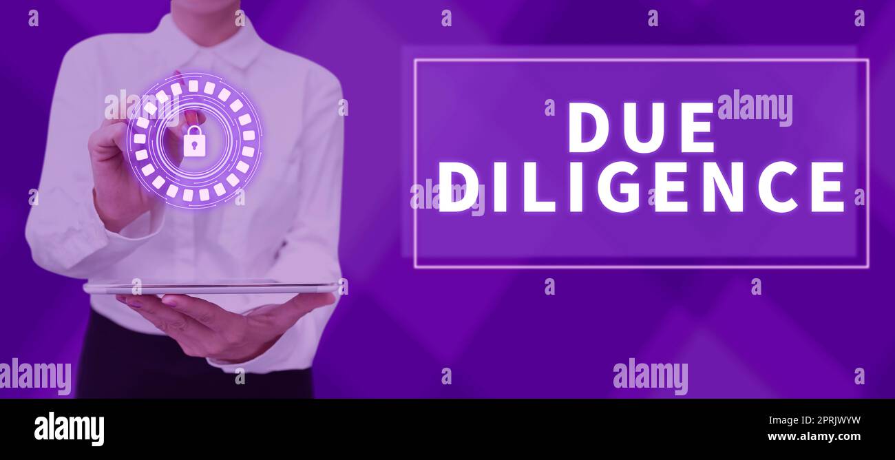 Conceptual display Due Diligence, Concept meaning Comprehensive ... Conceptual display Due Diligence, Concept meaning Comprehensive ...