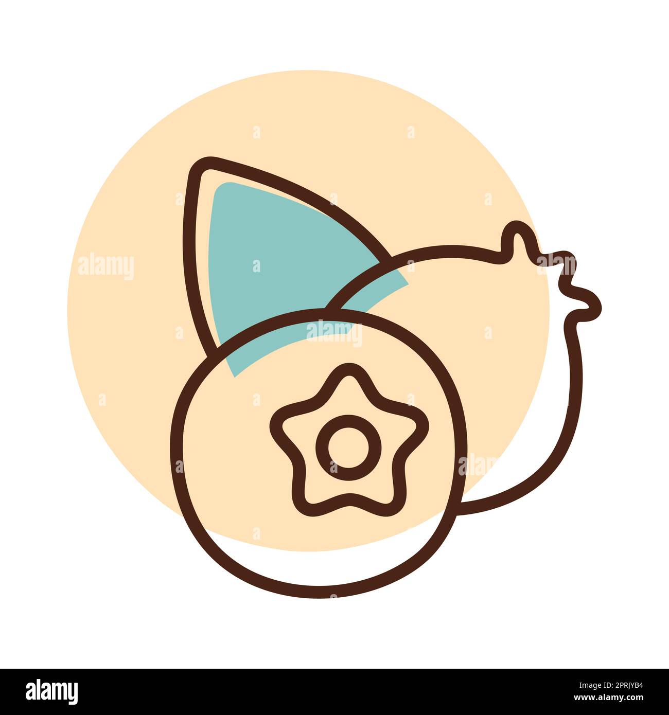 Forest berry sign. Blueberry vector isolated icon. Graph symbol for ...