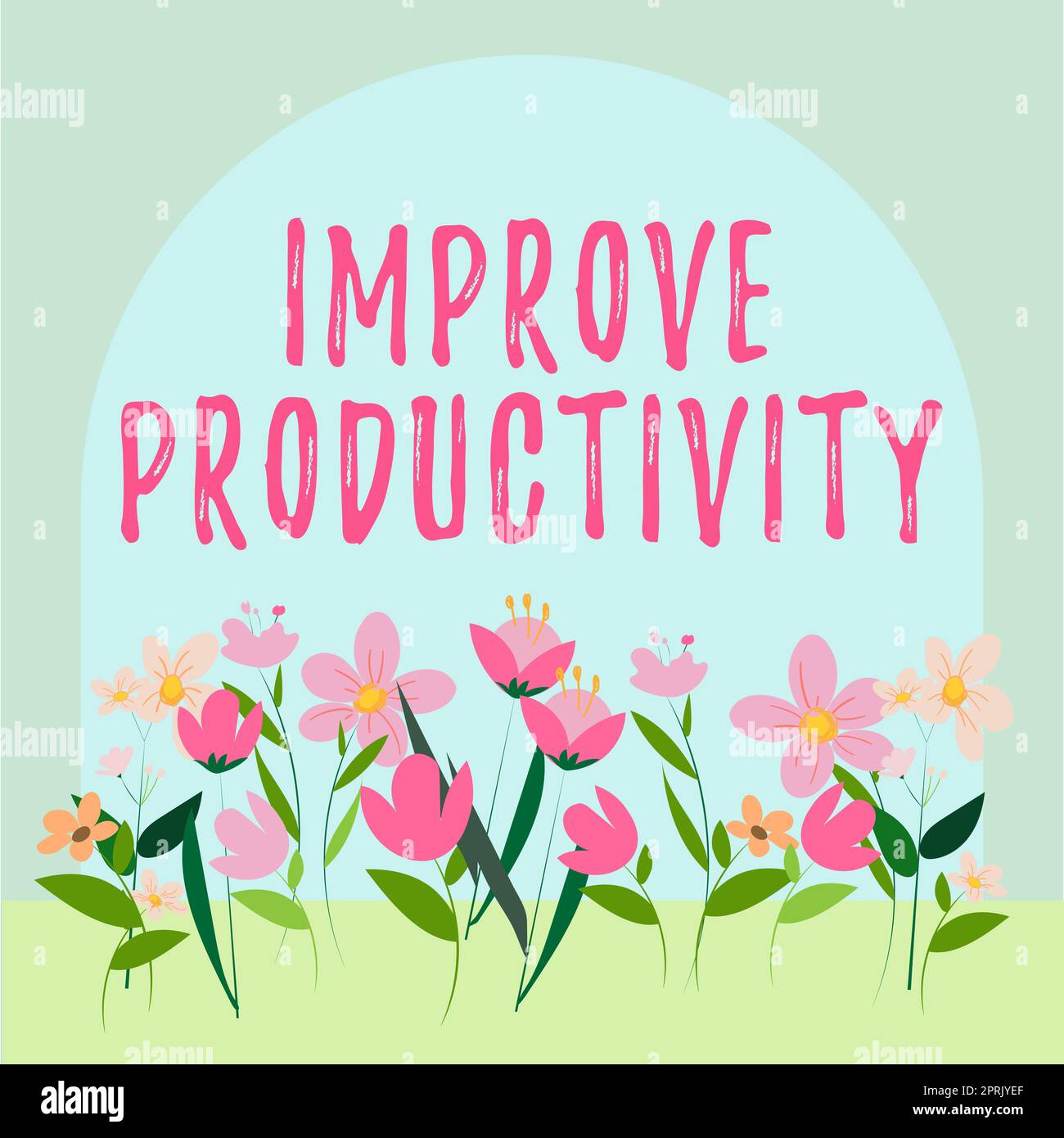 Conceptual caption Improve Productivity, Conceptual photo Enhance the ...