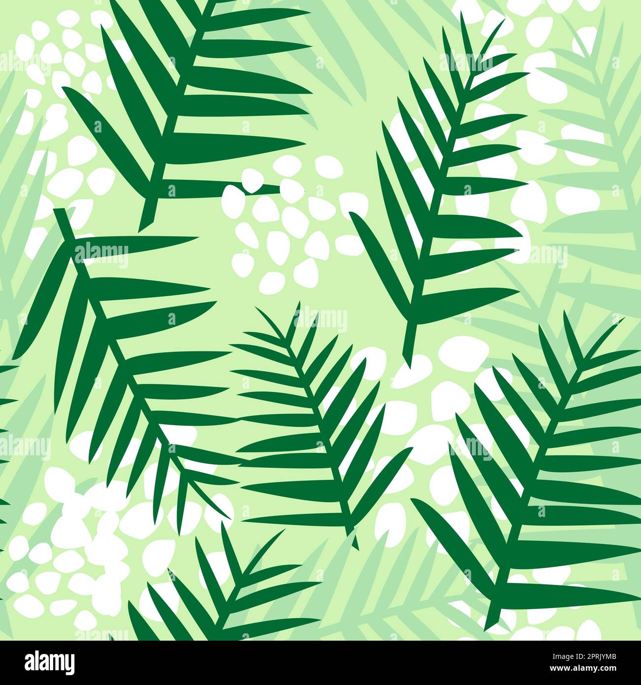 Seamless background with stylized fern Stock Photo - Alamy