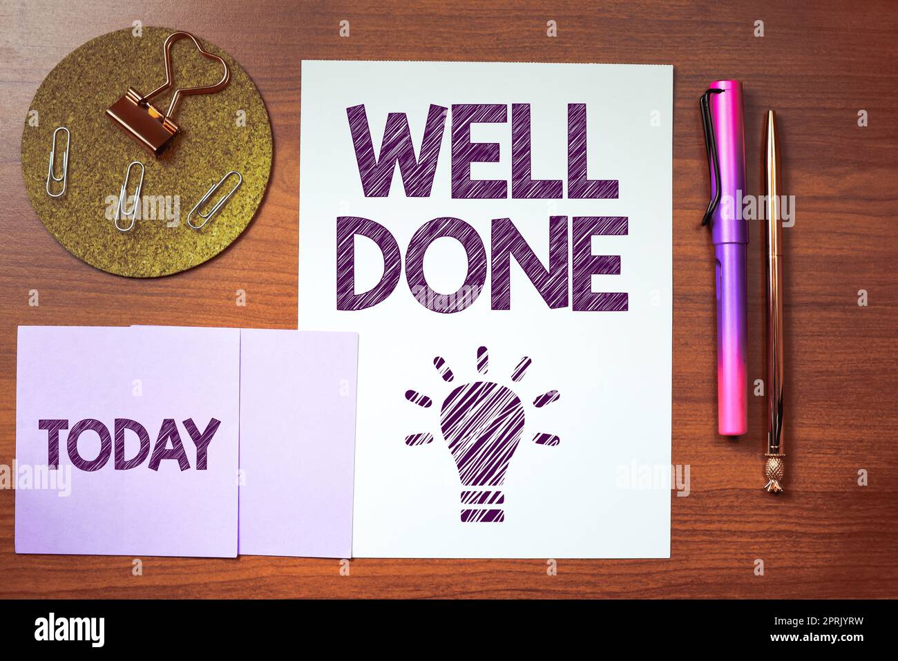 Sign displaying Well Done, Business approach Peform accurately and ...