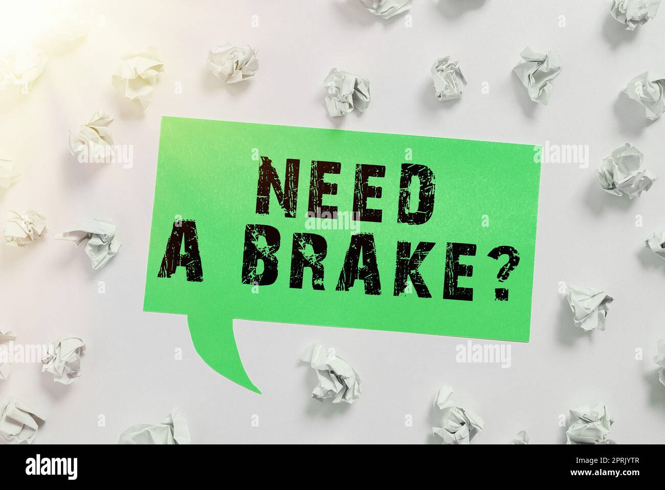 Hand writing sign Need A Brake Question, Business approach More Time to ...