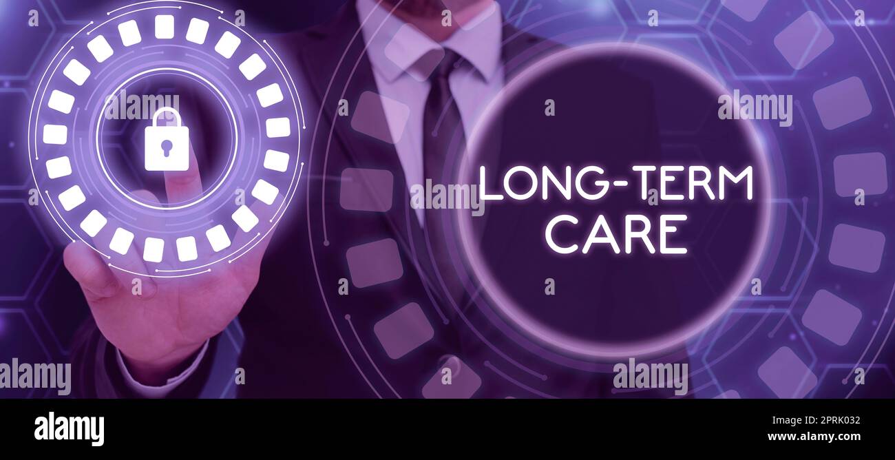 Text Showing Inspiration Long Term Care Concept Meaning Adult Medical