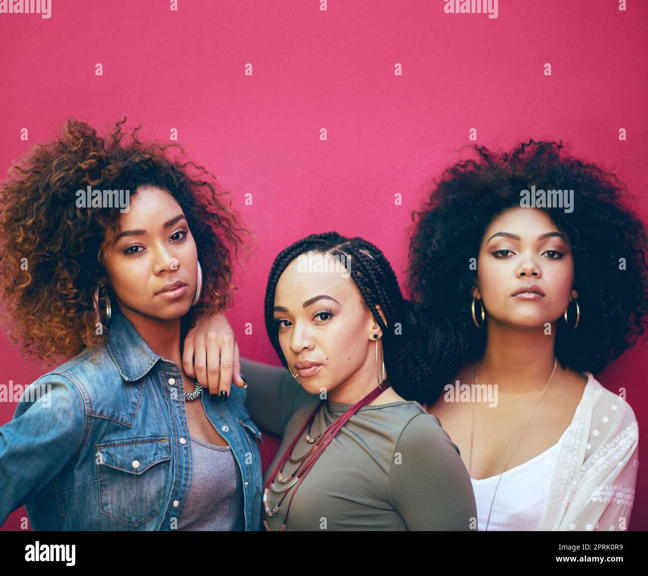 Theyre one stylish clique. Portrait of a group of female friends posing ...