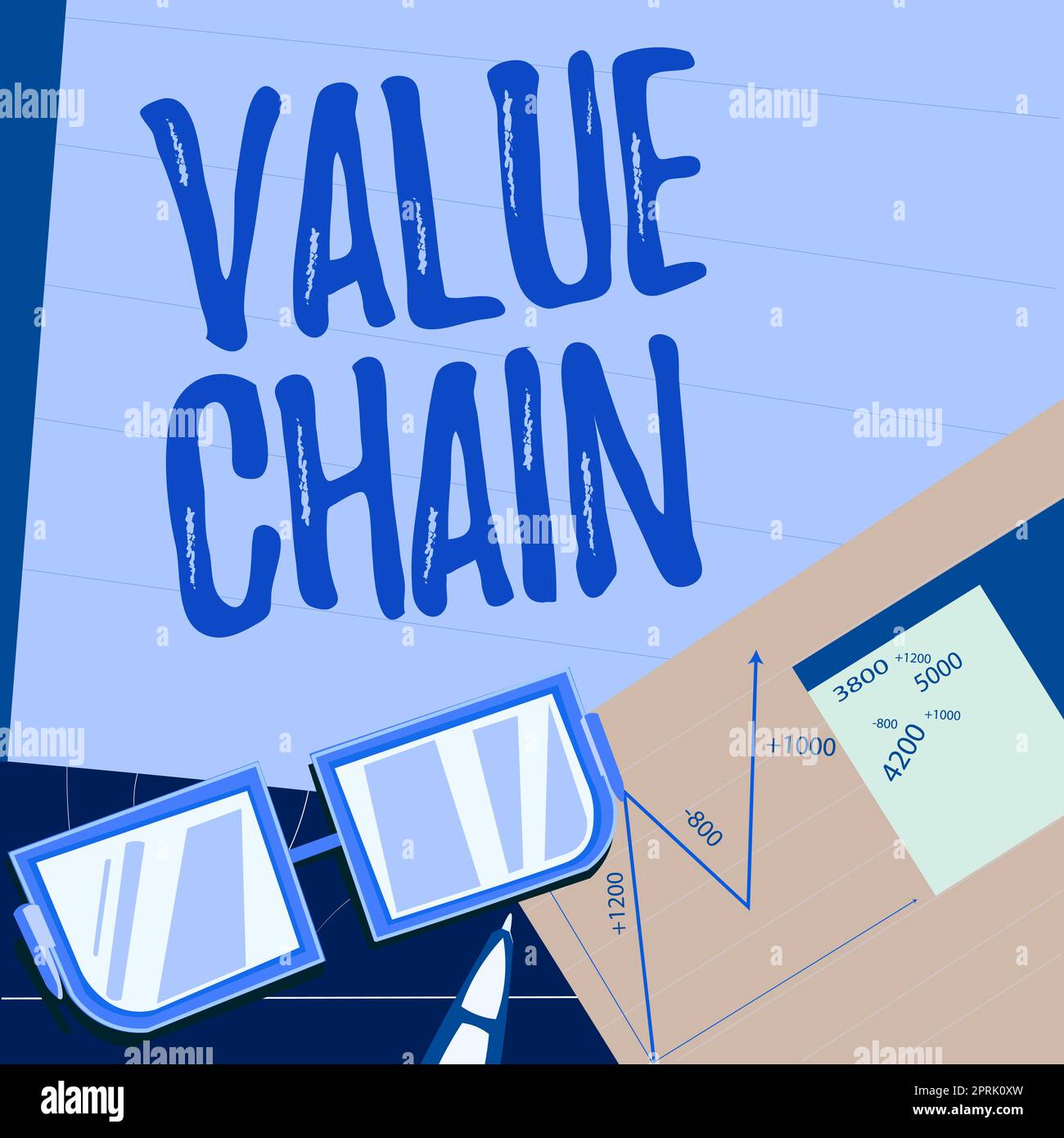 Text showing inspiration Value Chain, Business showcase Business ...