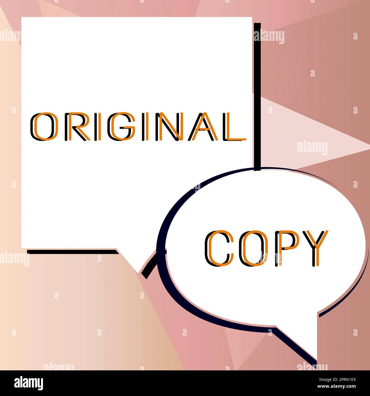 Text showing inspiration Original Copy, Concept meaning Main Script ...