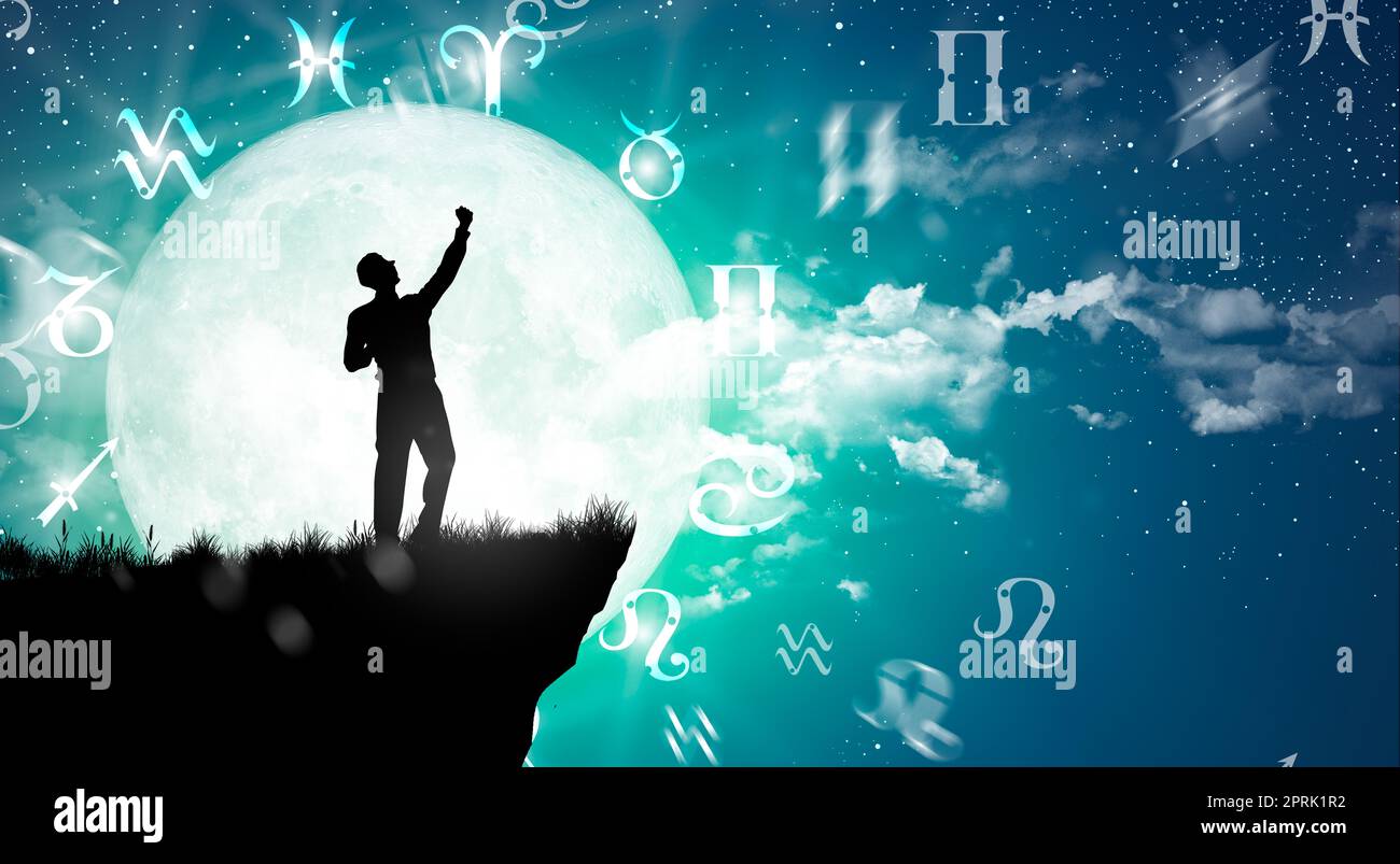 Astrological zodiac signs inside of horoscope circle. Illustration of ...