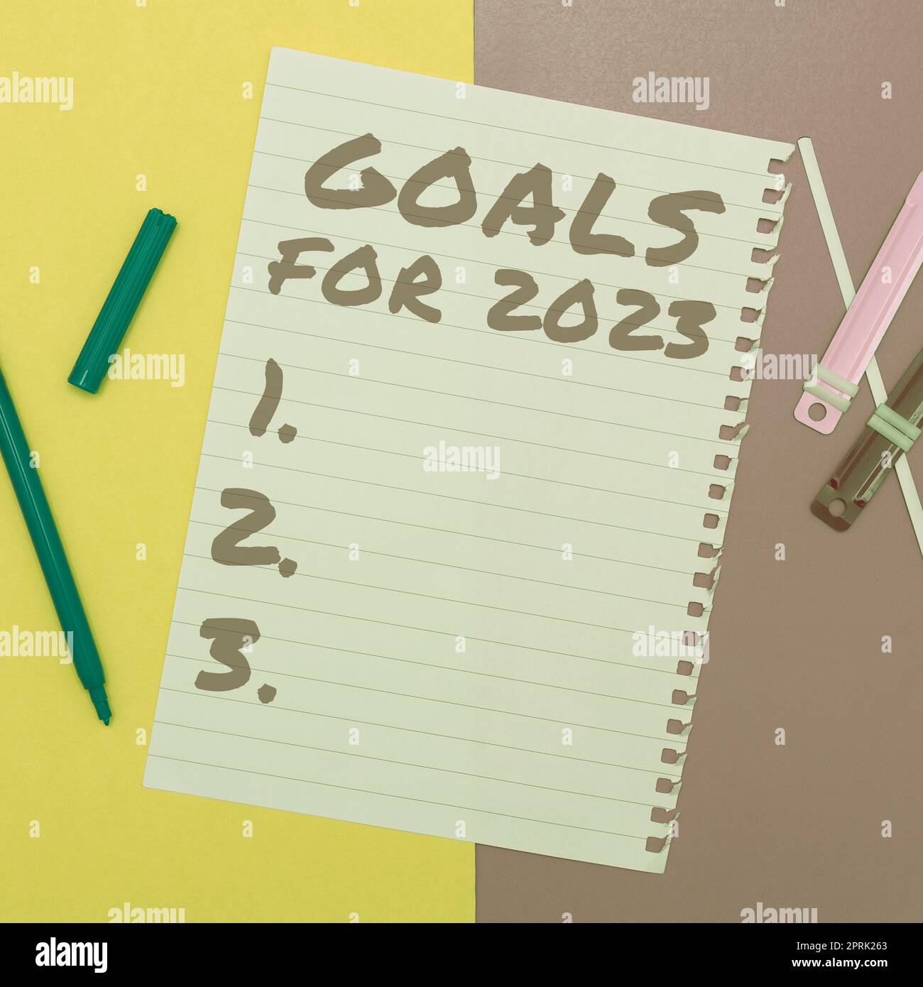 Sign displaying Goals For 2023, Concept meaning The following things ... Sign displaying Goals For 2023, Concept meaning The following things ...