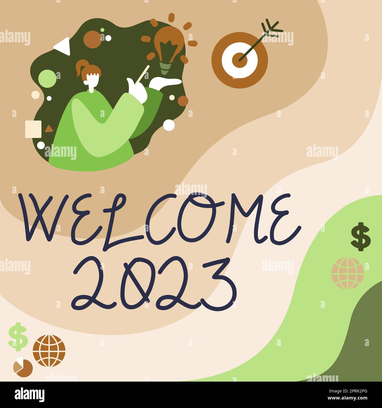 Sign displaying Welcome 2023, Word Written on New Year Celebration ...