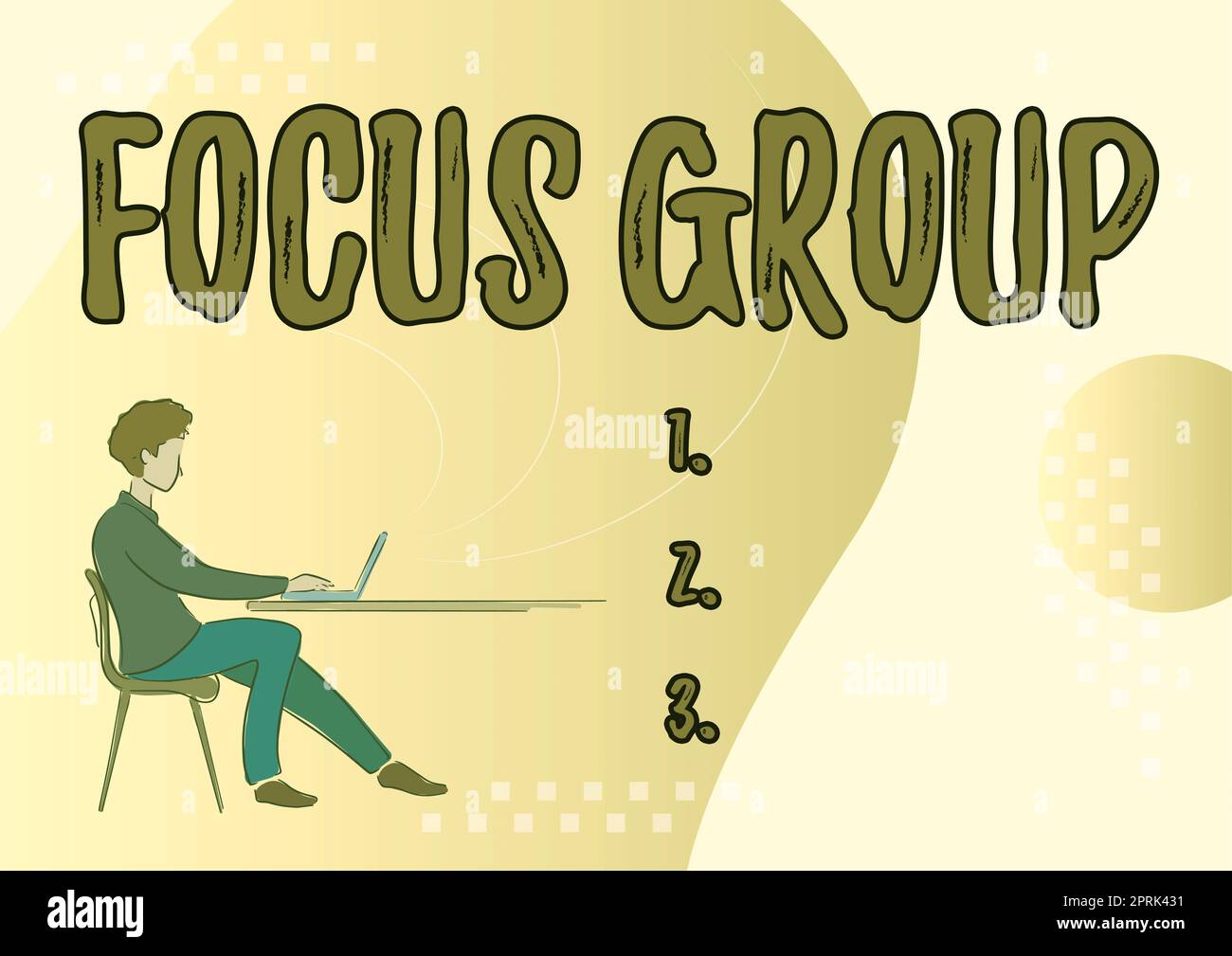 Conceptual display Focus Group, Business approach showing assembled to ...