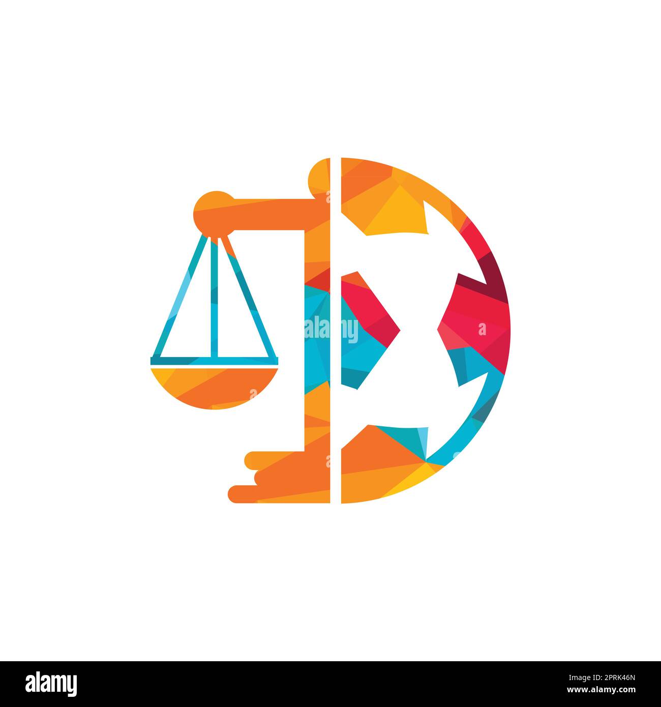 Soccer law vector logo design. Soccer ball and law balance icon design ...