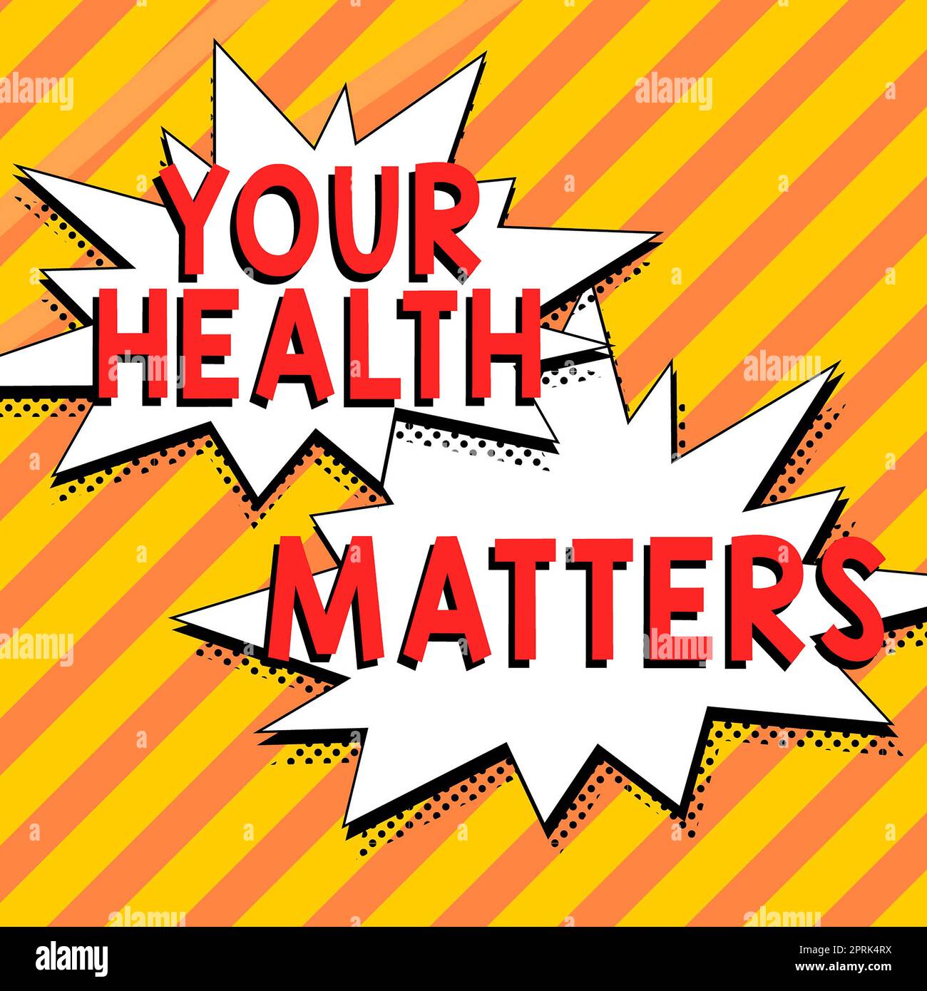 Text caption presenting Your Health Matters, Word Written on Physical ...