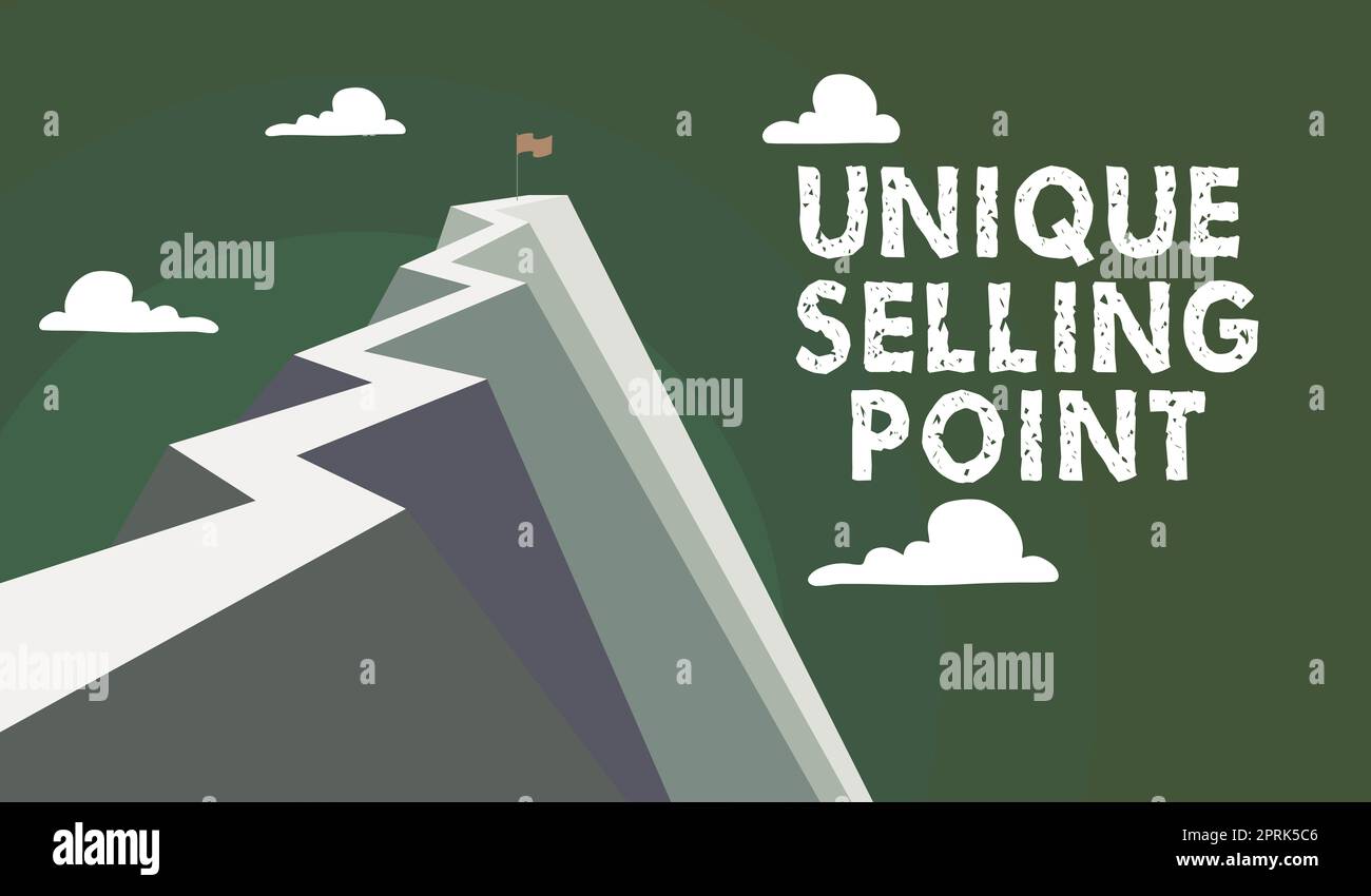 Hand writing sign Unique Selling Point, Business concept Differentiate ...