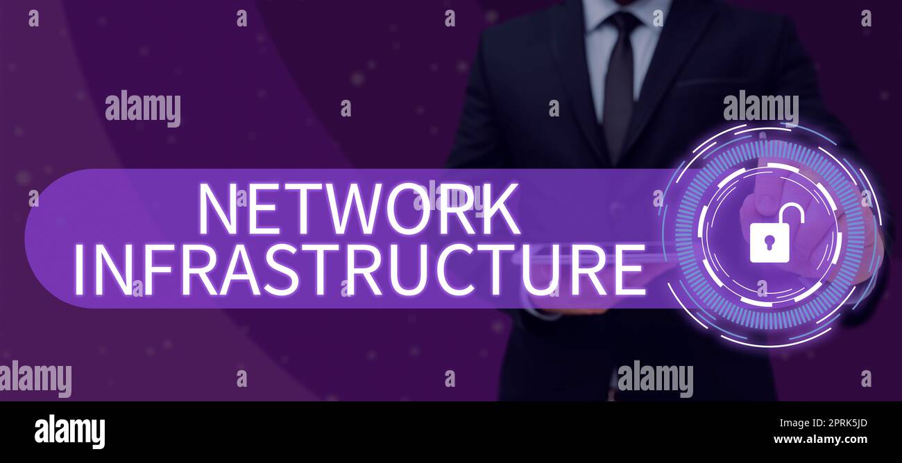 Handwriting text Network Infrastructure, Internet Concept Hardware and ...