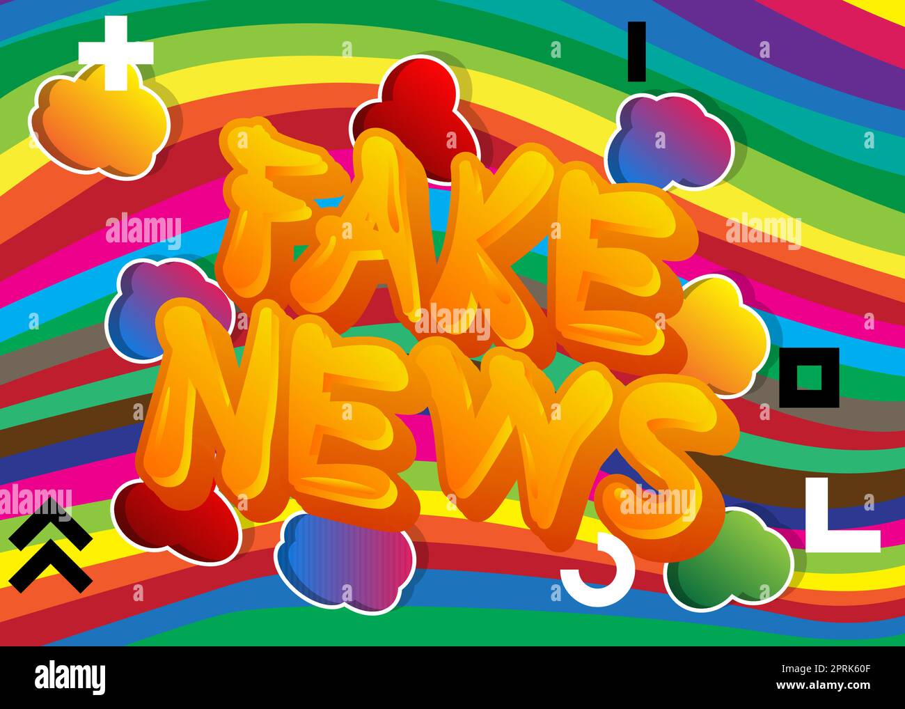 Fake news cartoon Stock Vector Images - Alamy