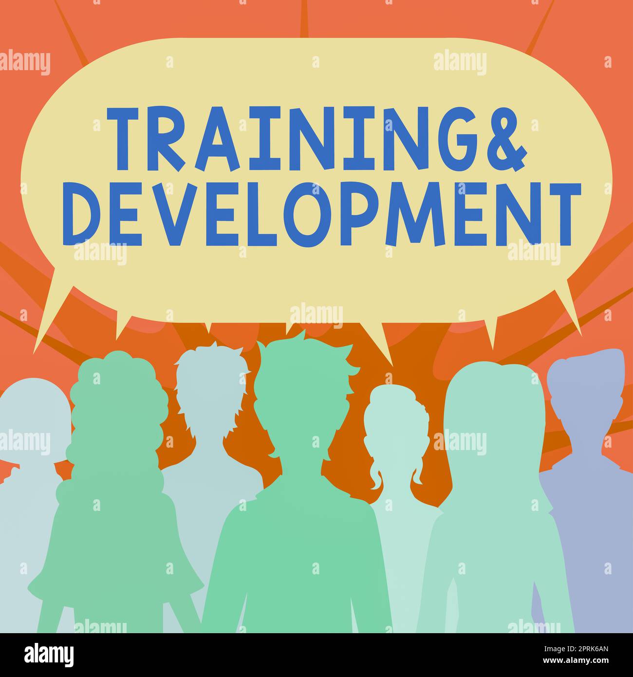 Text caption presenting Traininganddevelopment, Business overview ...