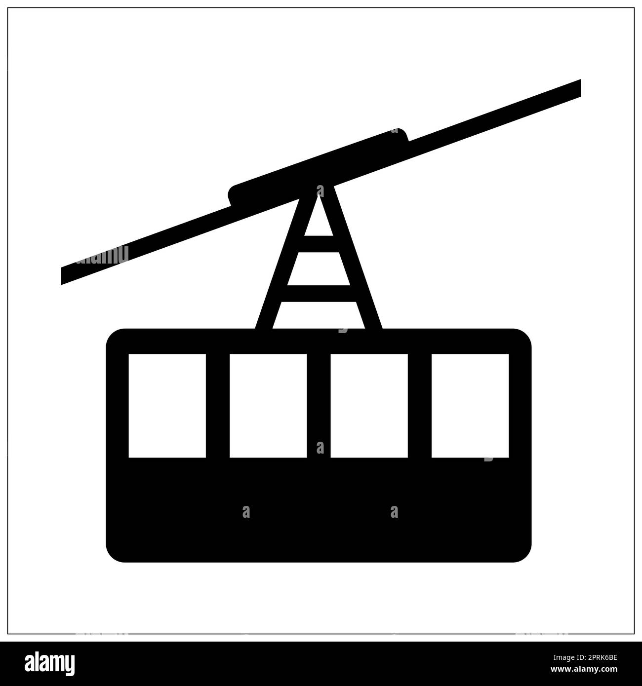 ISO 7001 cable car sign Stock Photo - Alamy