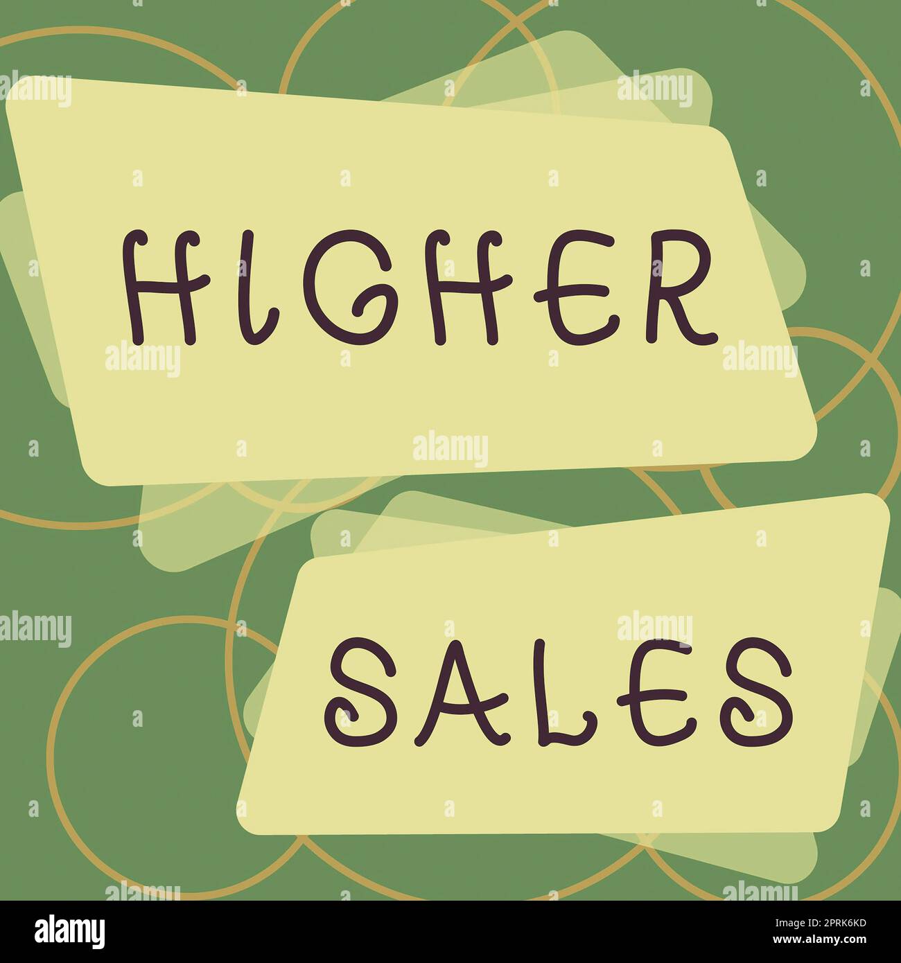 Conceptual caption Higher Sales, Business overview The average sold ...
