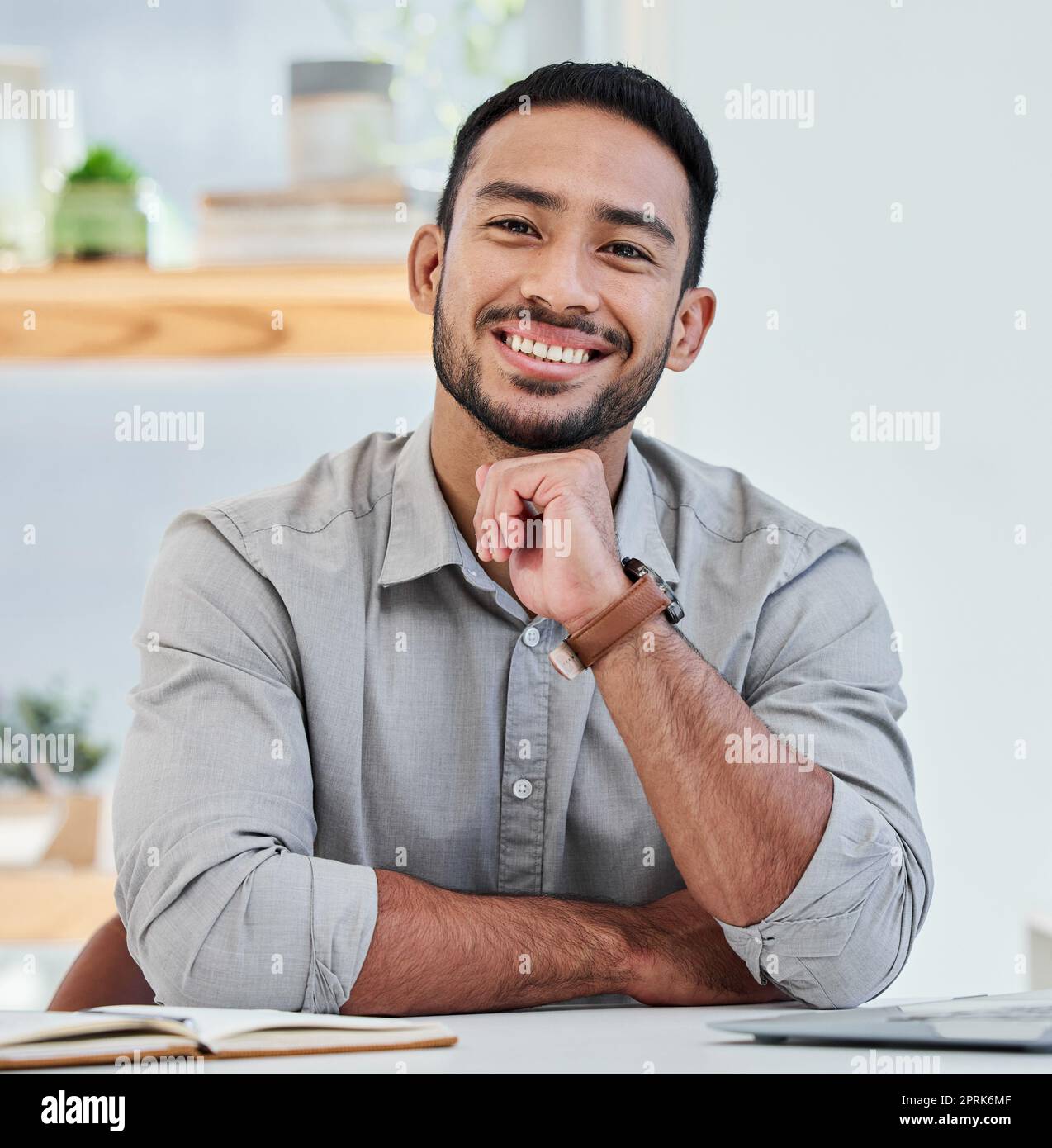 Working hard for my dream future. a young businessman at work Stock ...