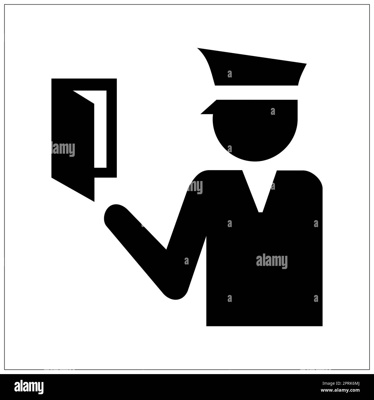 ISO 7001 immigration sign Stock Photo - Alamy