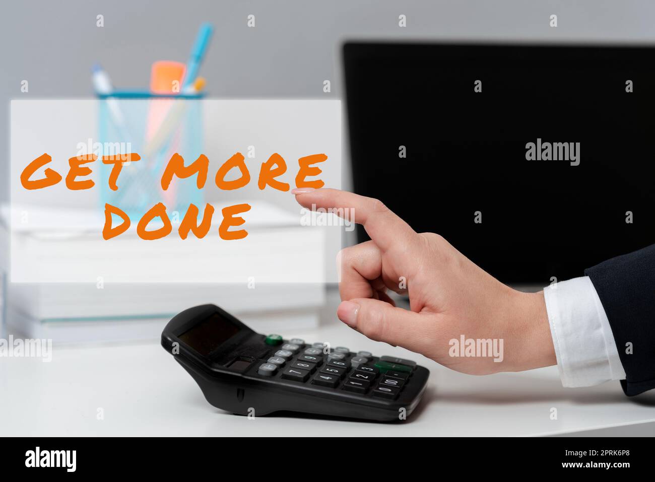 Sign displaying Get More Done, Concept meaning Checklist Organized Time ...