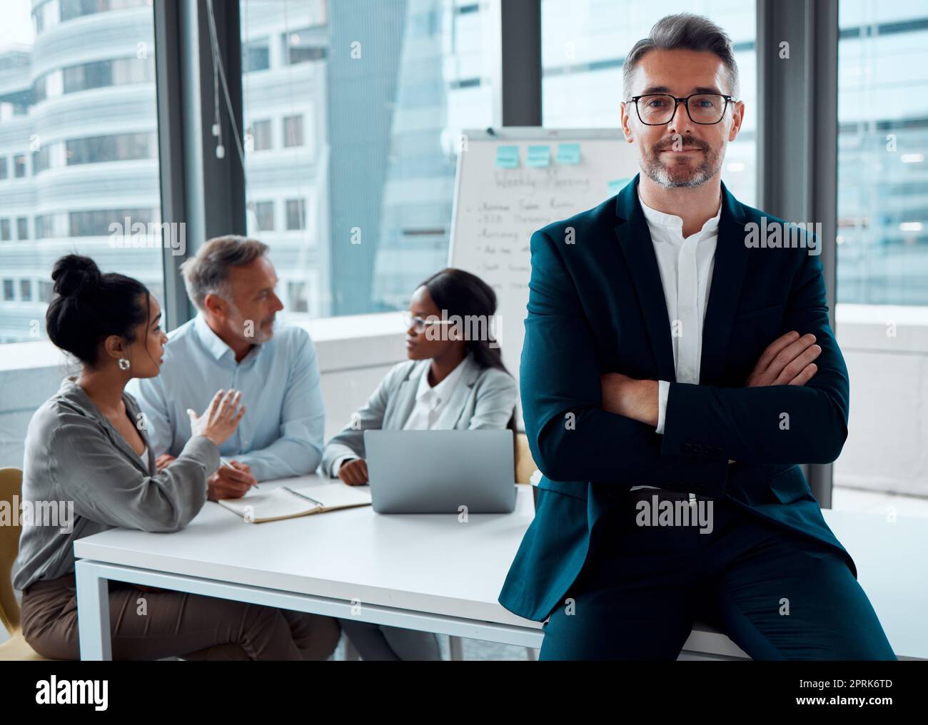 This is where we achieve mighty success. Portrait of a confident mature ...