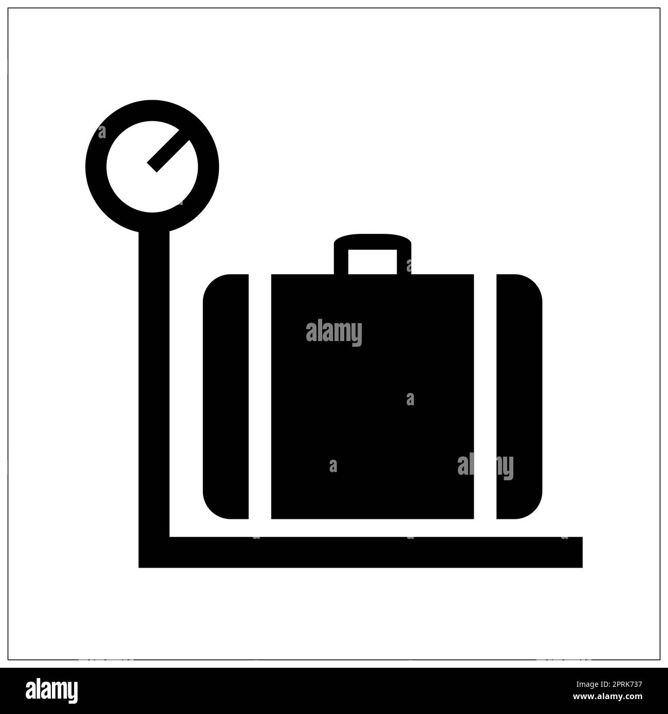 ISO 7001 baggage weighing sign Stock Photo - Alamy