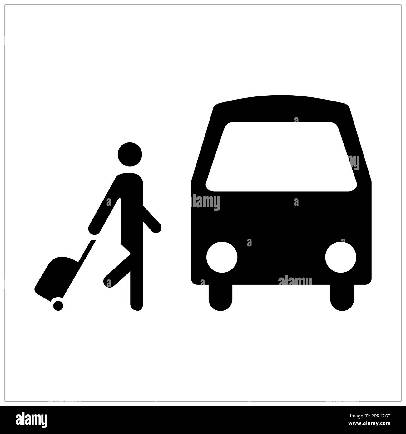ISO 7001 bus embarkation sign Stock Photo - Alamy
