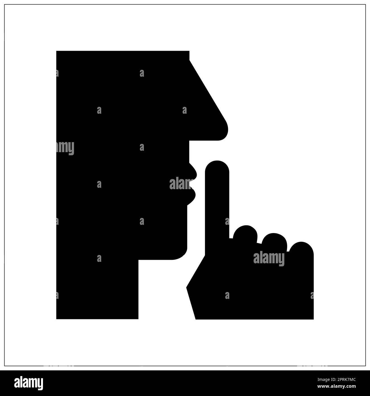 ISO 7001 quiet please sign Stock Photo - Alamy