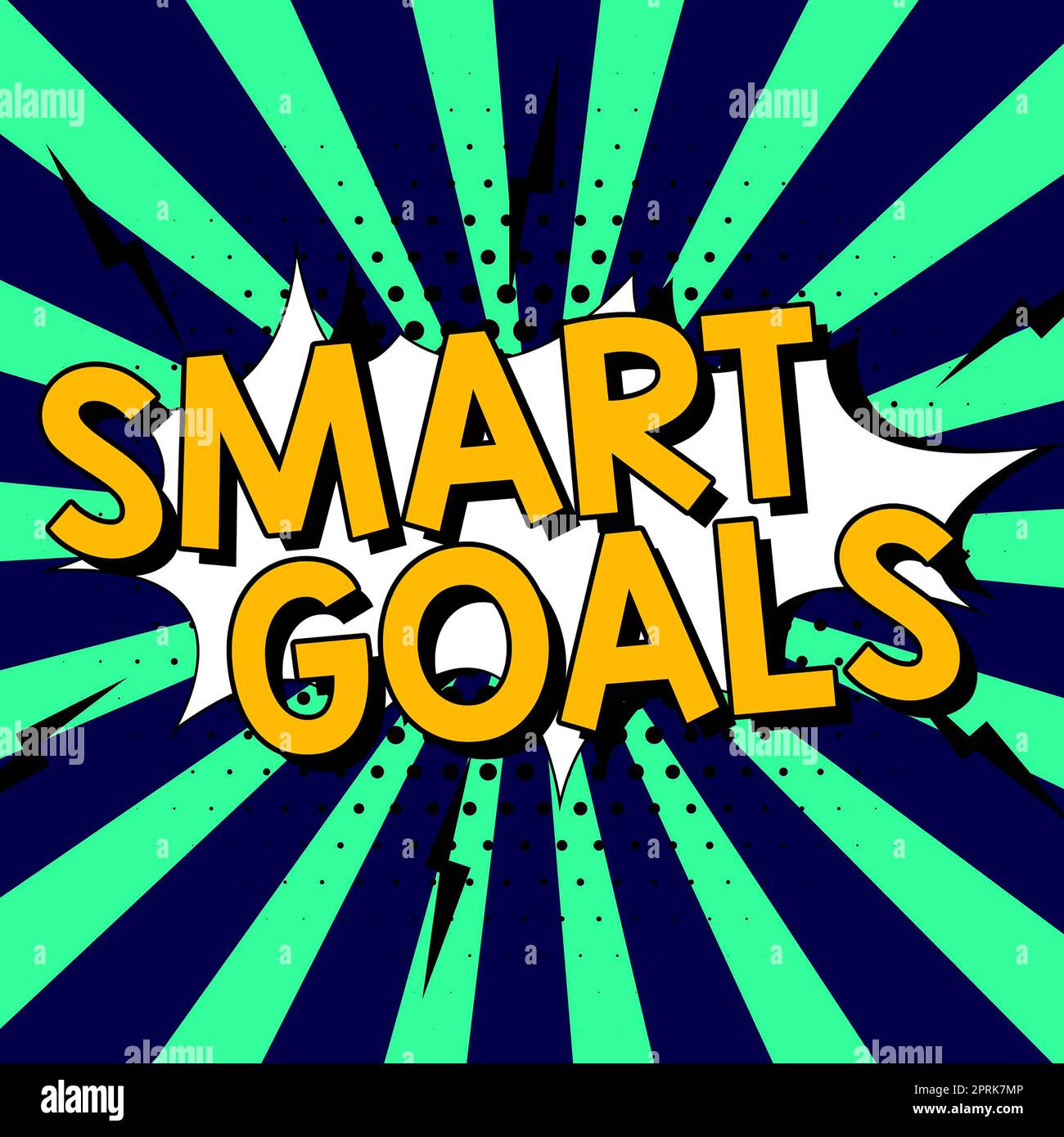 Text sign showing Smart Goals, Concept meaning mnemonic used as a basis ...