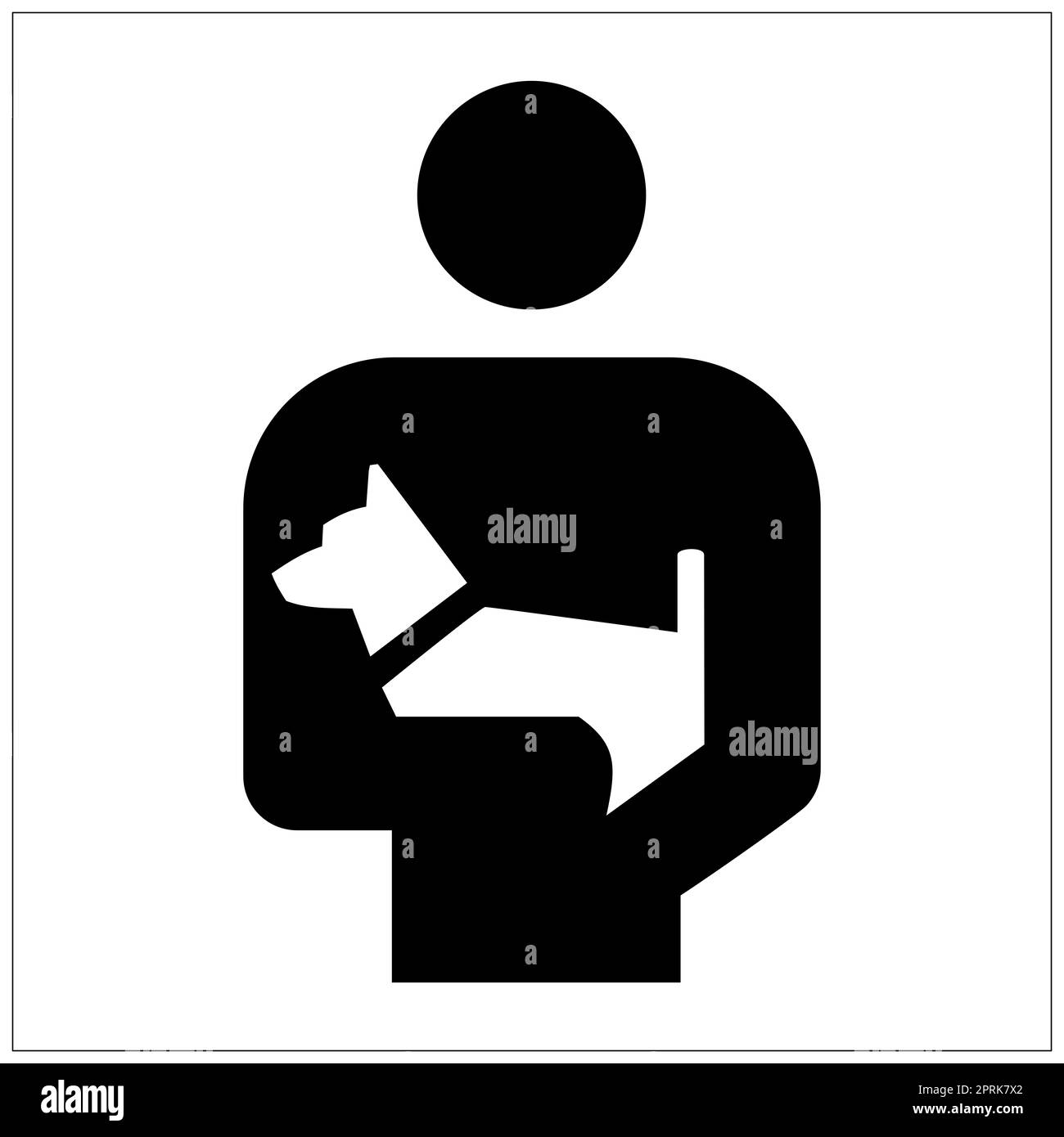 ISO 7001 dogs should be carried sign Stock Photo - Alamy