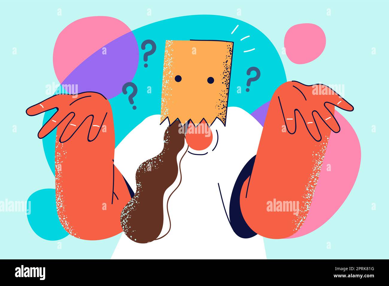 Woman feeling stressed worried Stock Vector Images - Alamy