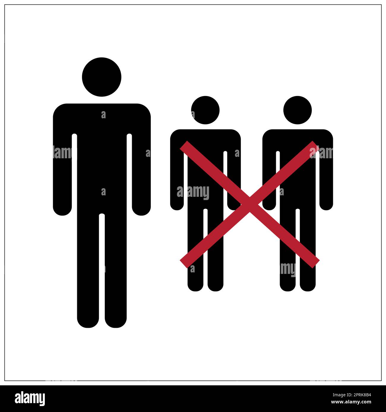 ISO 7001 single person sign Stock Photo - Alamy