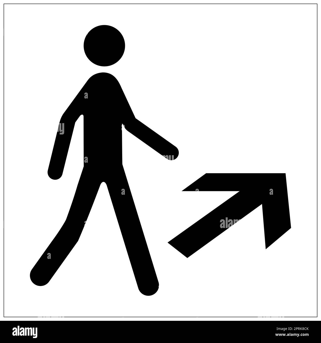 ISO 7001 proceed forward sign Stock Photo - Alamy