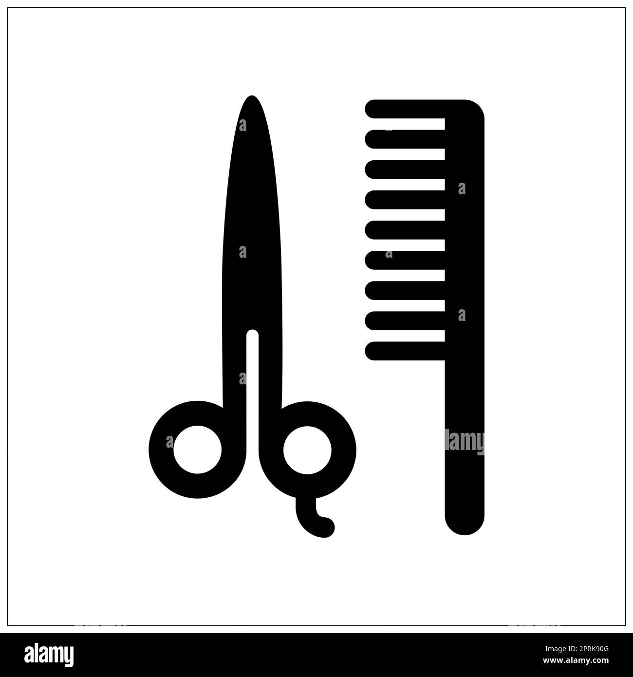 ISO 7001 hair salon sign Stock Photo - Alamy