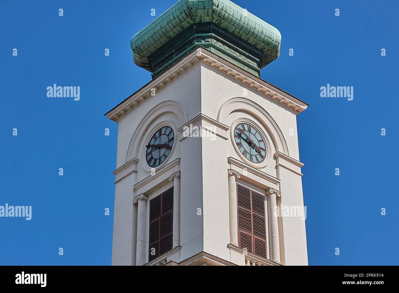 Small church tower in Budapest, Hungary Stock Photo - Alamy
